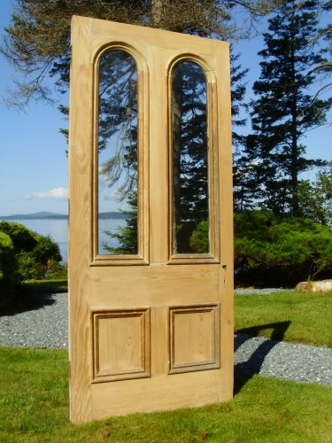 Architectural Antiquities - 245. Large dbl. paned circle top entry door ...