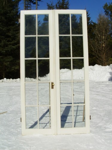 Architectural Antiquities - 205. Pr. mini-french doors, [hardware], 45 ...