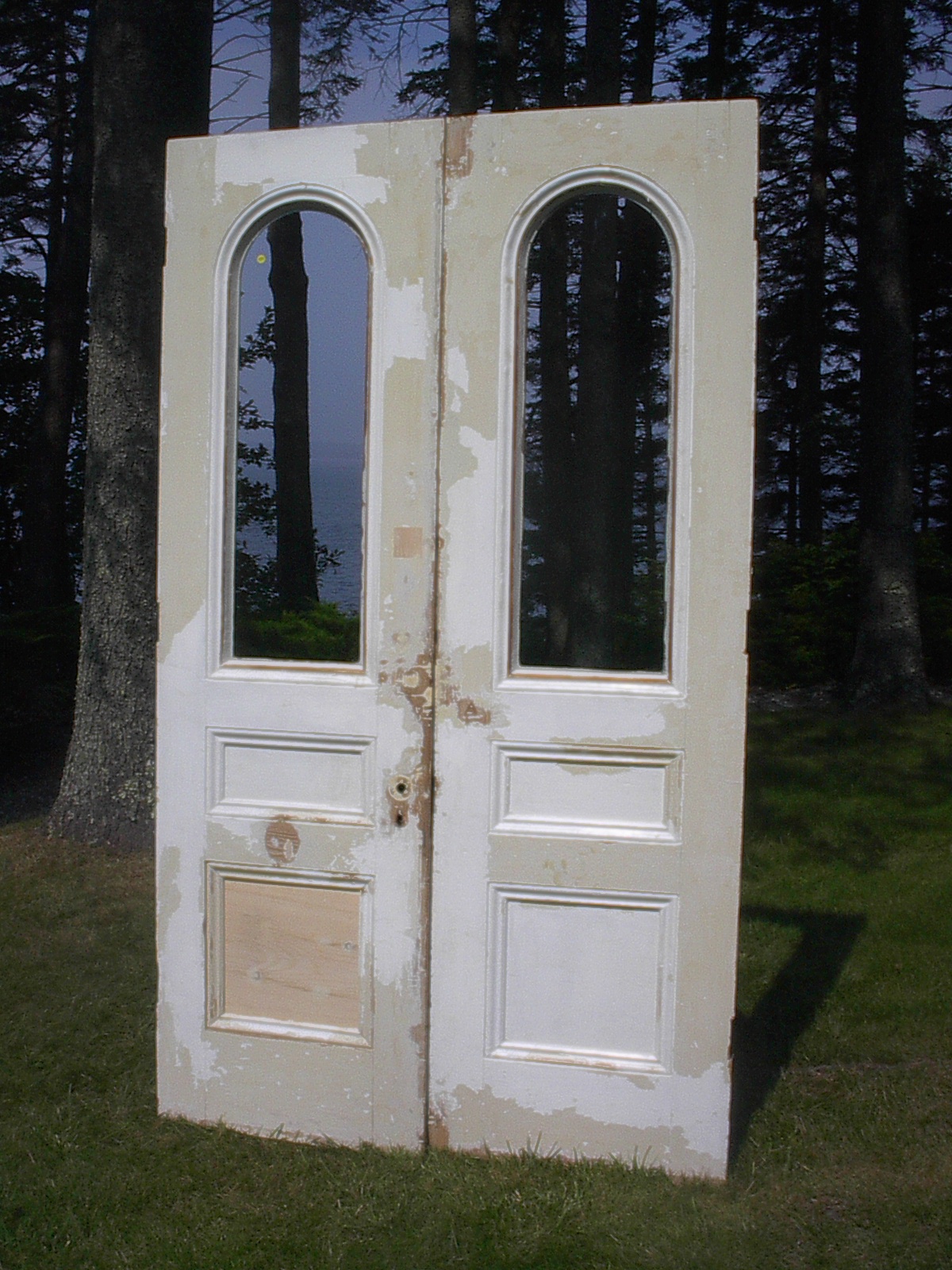 Architectural Antiquities - 69. Pr. Circle Top Entryway Doors, 52" x 89 ...