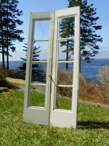 Architectural Antiquities - 237. Pr. of mini-french doors, with brass ...