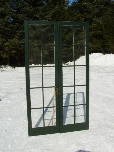 Architectural Antiquities - 220. Pr. mini-french doors, 48" overall x ...