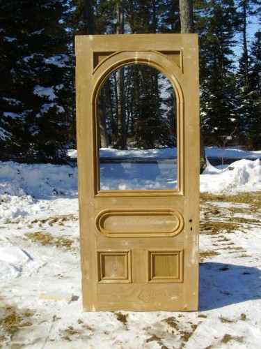 Architectural Antiquities - 190. Circle top paneled exterior door,35 13 ...