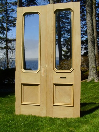 Architectural Antiquities - 194. Pr. of Victorian angular glass paneled ...