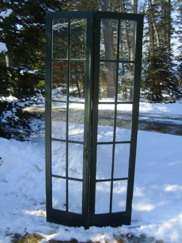 Architectural Antiquities - 193. Pr. of mini-french doors, 35 7/8" x 83 ...