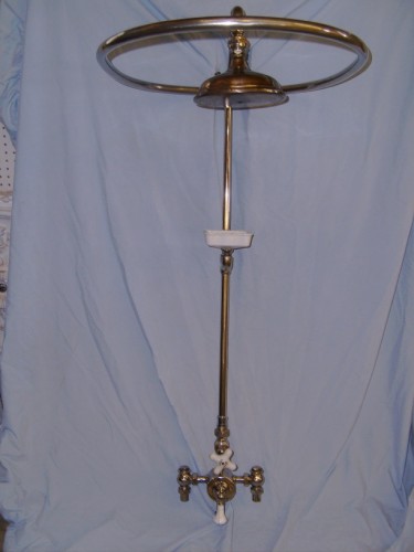 Architectural Antiquities - 98. Nickel plated oval shower hoop with ...