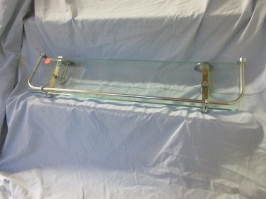 Architectural Antiquities - 119. Glass vanity shelf with nickel ...