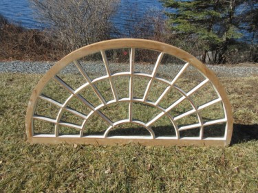 Architectural Antiquities - 318. Sunburst multi-paned half round sash ...