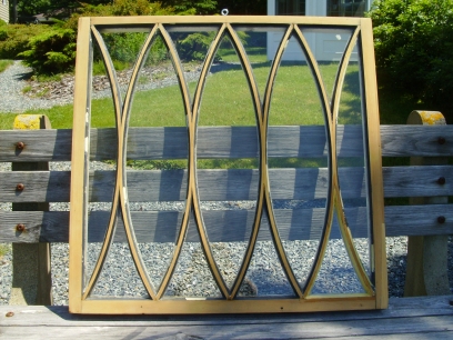 Architectural Antiquities - 155. Parabolic design window sash, 32 1/2 ...